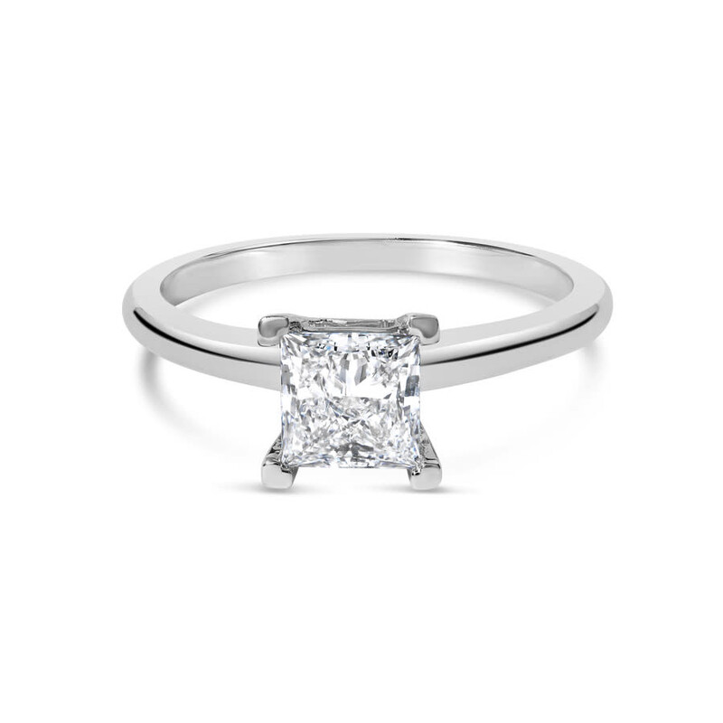 Haus Of Brilliance 14K White Gold 1.0 Cttw Princess Lab-Grown Diamond ...