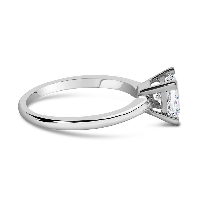 Haus Of Brilliance 14K White Gold 1.0 Cttw Princess Lab-Grown Diamond ...