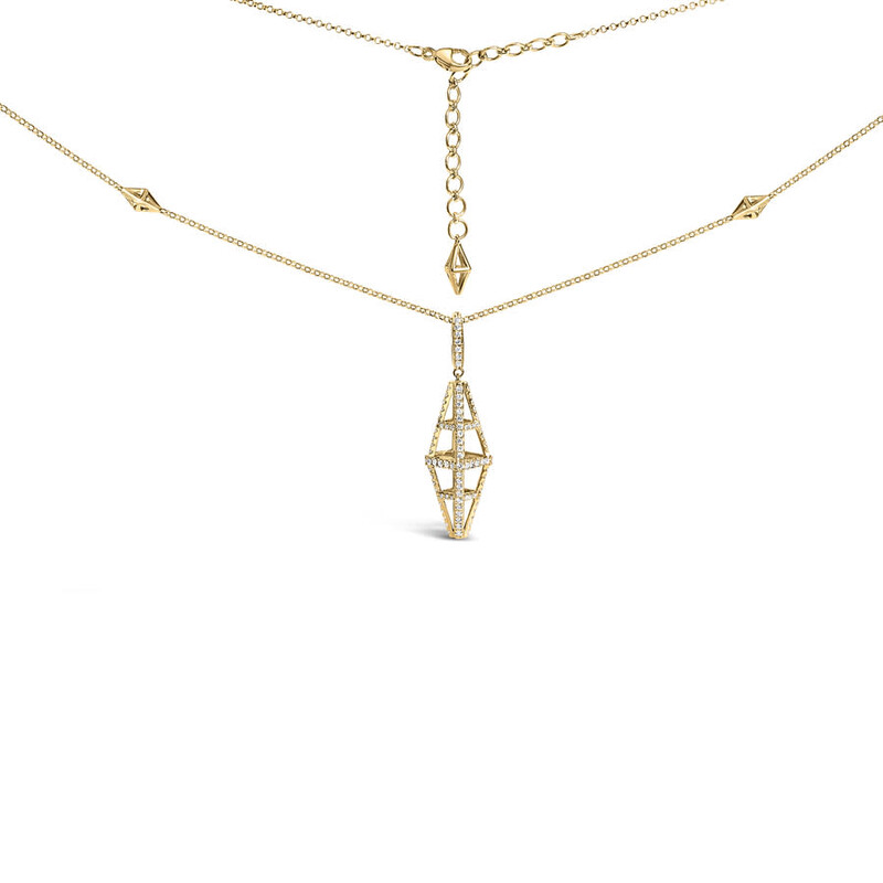 Haus Of Brilliance 14K Yellow Gold 1.0 Cttw Diamond Studded Geometric ...