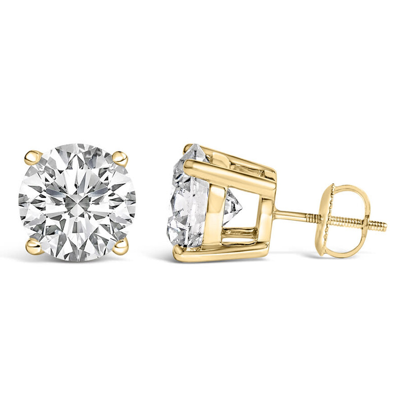 Haus Of Brilliance 14K Yellow Gold 4.0 Cttw Round Lab Grown Diamond ...