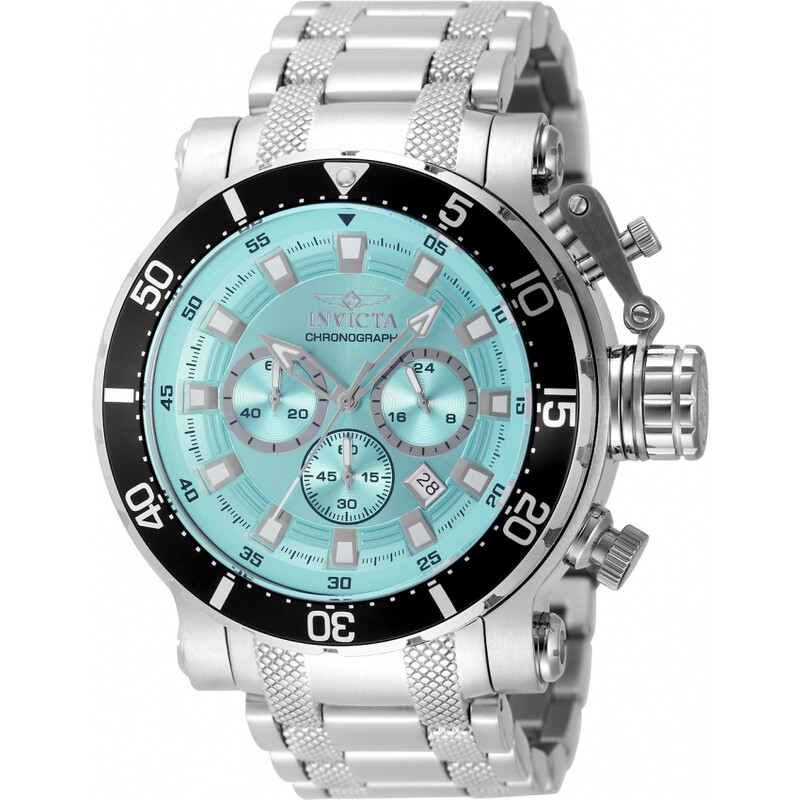 Invicta Coalition Forces Chronograph GMT Quartz Tiffany Blue Dial Men's ...