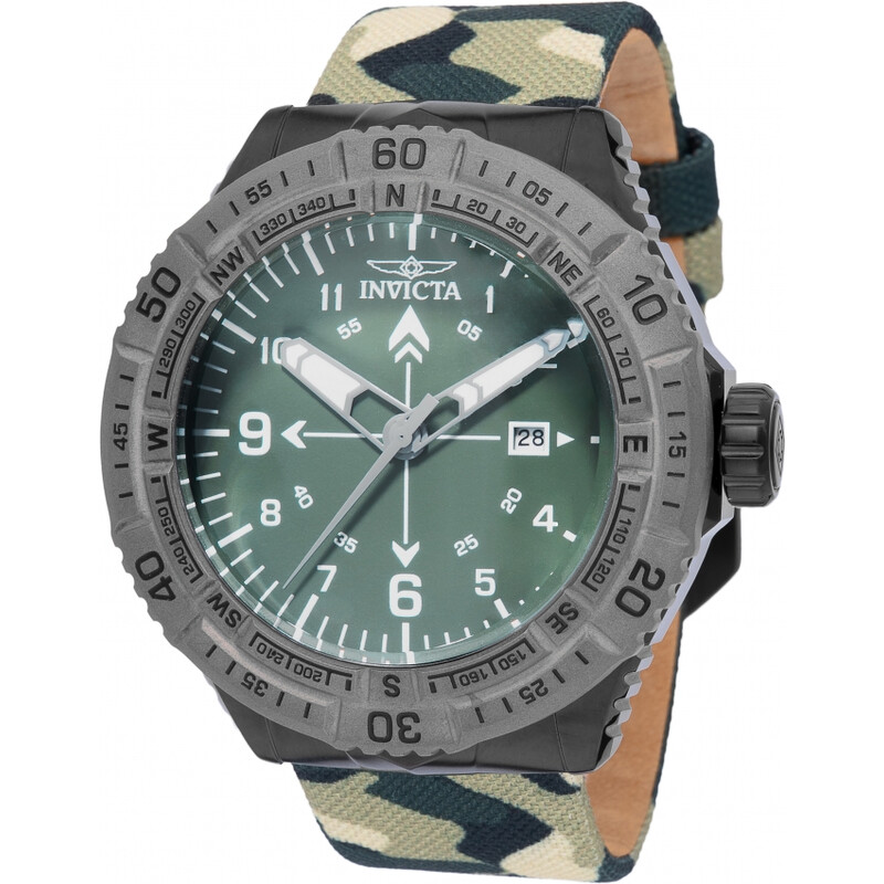 Invicta Coalition Forces Quartz Dark Green Dial Men's Watch 49510 ...