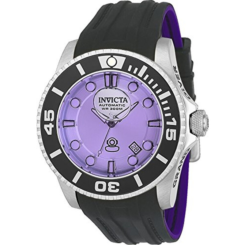 Invicta Pro Diver Automatic Purple Dial Men's Watch 22991 886678280957 ...