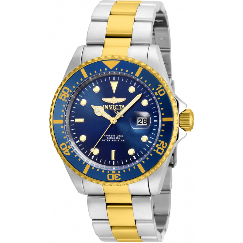 Invicta Pro Diver Blue Dial Two-tone Men's Watch 22058 886678270583 ...