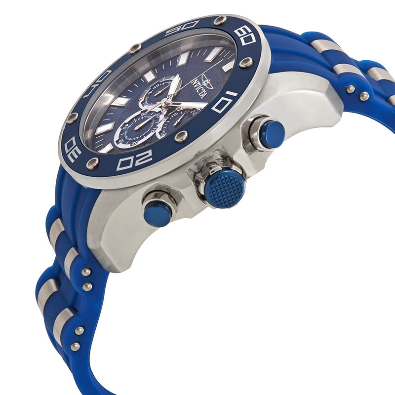 Invicta Pro Diver Chronograph Blue Dial Two-Tone Men's Watch 26085 ...