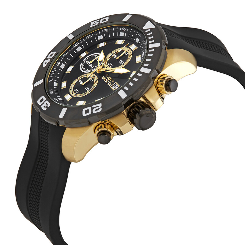 Invicta Pro Diver Chronograph Quartz Black Dial Men's Watch 27733 ...