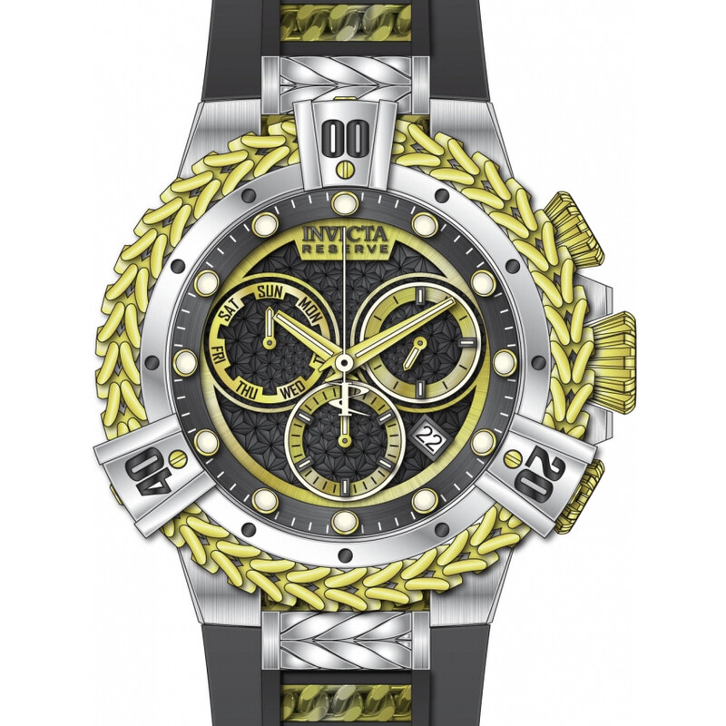 Invicta Reserve Chronograph Quartz Black Dial Men's Watch 33152 ...