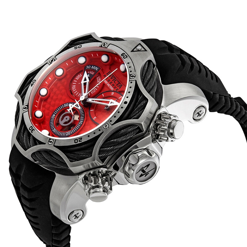 Invicta Reserve Chronograph Quartz Red Dial Men's Watch 27713 ...
