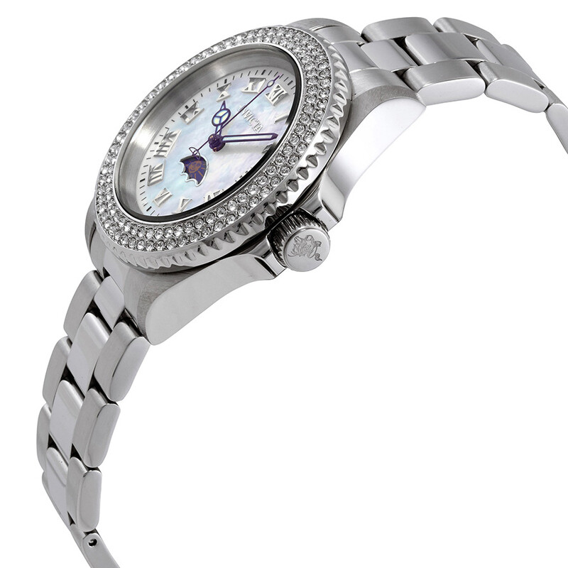 Invicta Sea Base White Mother of Pearl Dial Crystal Ladies Watch 23829 ...