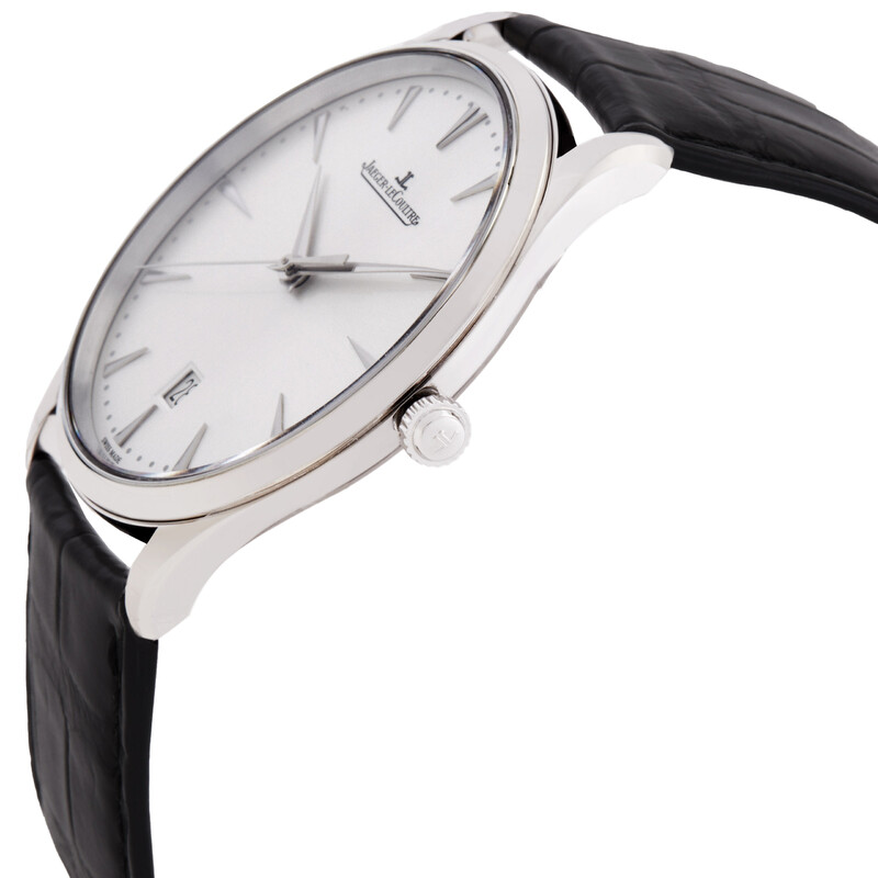 Jaeger LeCoultre Master Ultra Thin Automatic Silver Dial Men's Watch ...