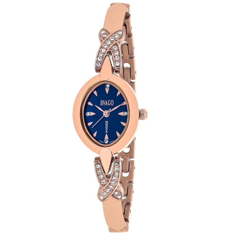 Jivago Via Quartz Blue Dial Ladies Watch JV3614 641612953805 - Watches ...