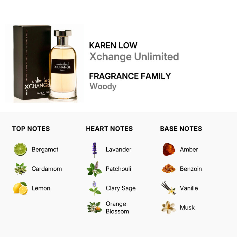 Karen Low Men's Xchange Unlimited EDT 3.4 oz Fragrances 3700134405005 ...