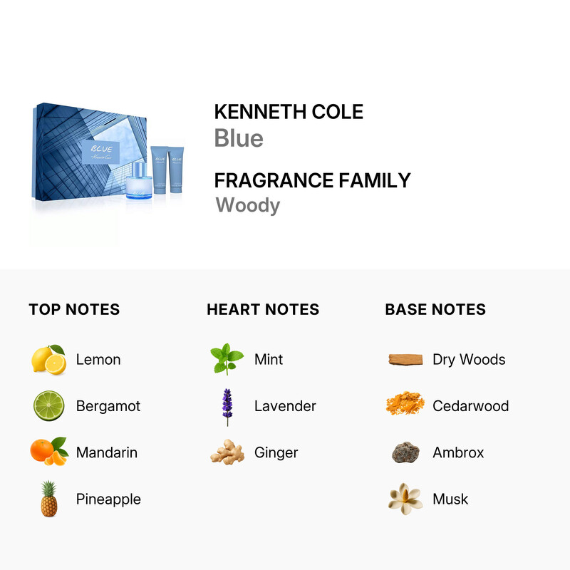 Kenneth Cole Blue / Kenneth Cole Set (M) 608940581353 - Fragrances ...