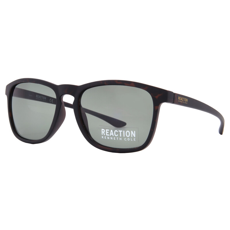 Kenneth Cole Reaction Green Rectangular Men's Sunglasses KC2834 52N 56 ...