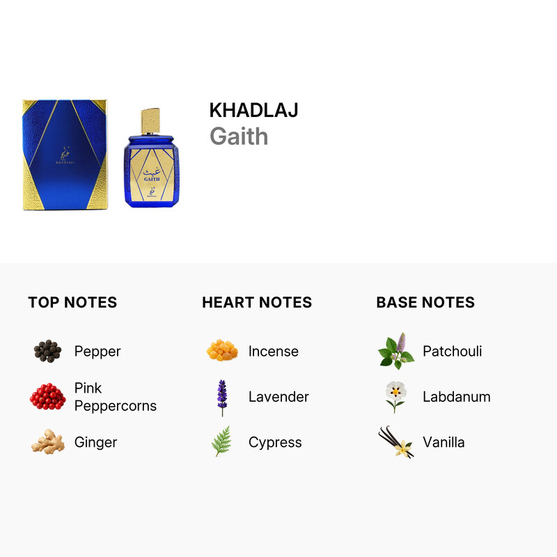 Khadlaj Unisex Gaith EDP Spray 3.4 oz Fragrances 6291107976143 ...