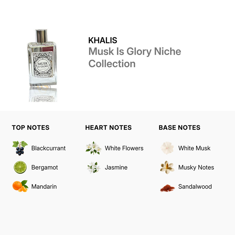 Khalis Men's Musk Is Glory Niche Collection EDP Spray 3.4 oz Fragrances ...
