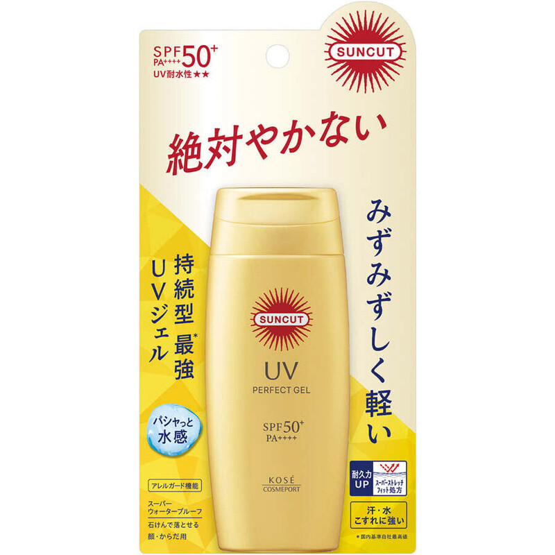 Kose Unisex Suncut UV Perfect Gel Super Water Proof SPF 50+ 2.82 oz ...