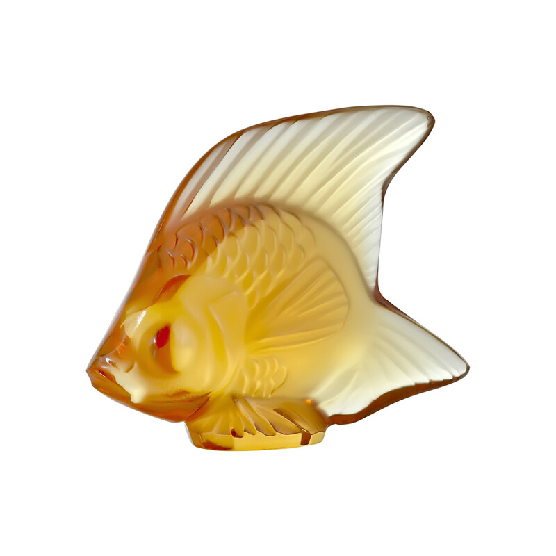 Lalique Amber Crystal Fish No. 7 - 3000700 090592300077 - Crystals ...