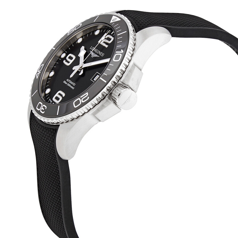 Longines Conquest Black Dial Men's Watch L37824569 703200206295 ...