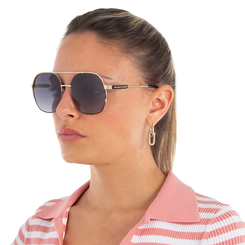 Marc Jacobs Dark Grey Pilot Ladies Sunglasses MARC 576/S 0RHL/9O 58 ...