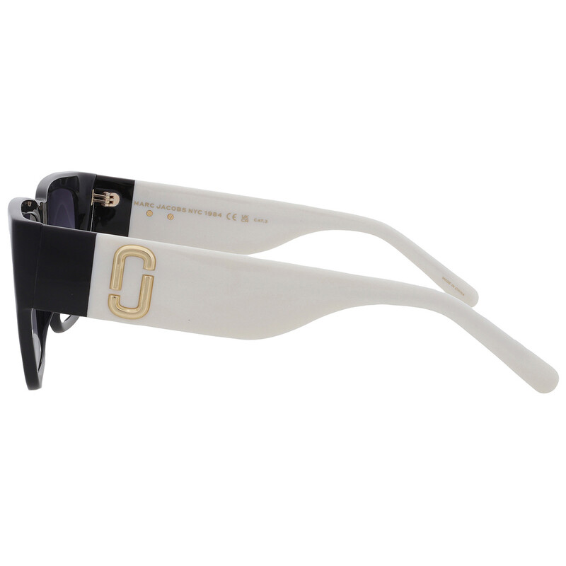 Marc Jacobs Grey Shaded Rectangular Ladies Sunglasses MARC 646/S 080S ...