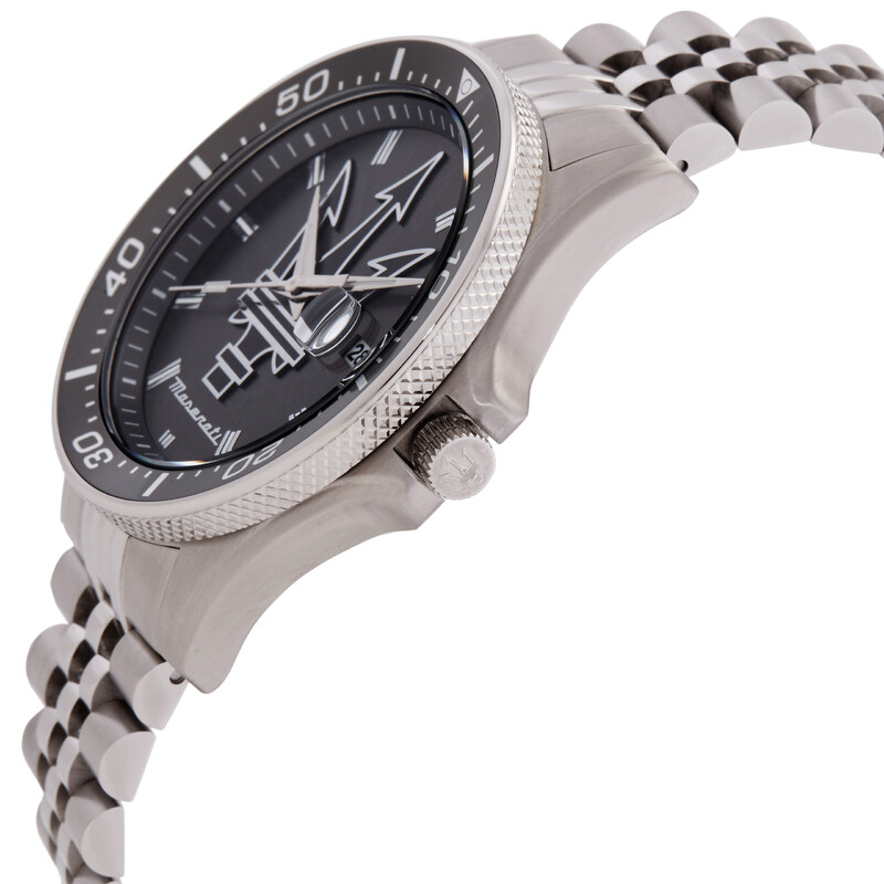 Maserati Sfida Quartz Gunmetal Dial Men's Watch R8853140010 ...