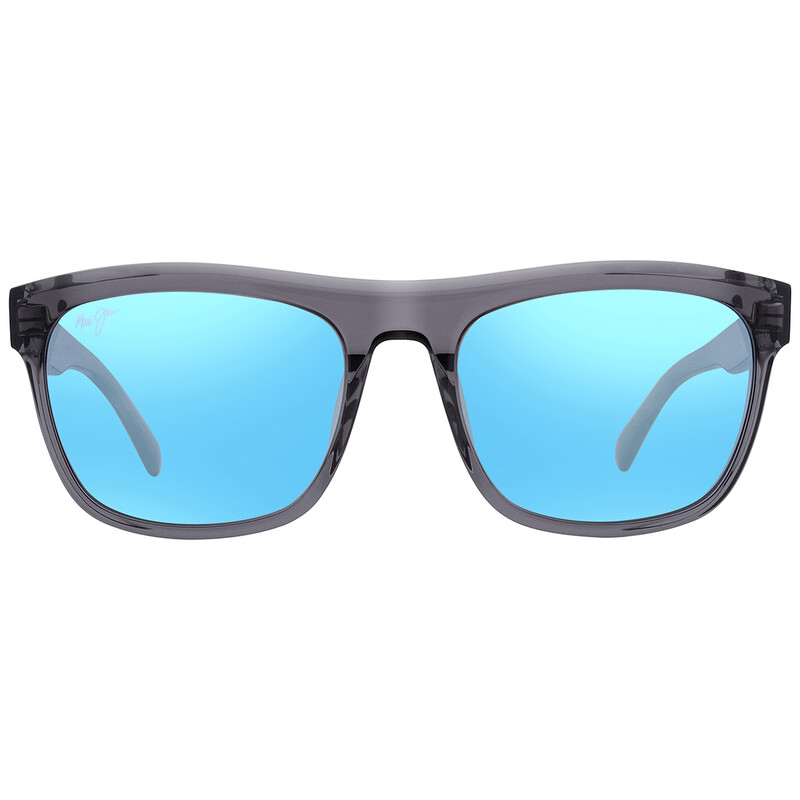 Maui Jim S-Turns Blue Hawaii Rectangular Men's Sunglasses B872-14 56 ...