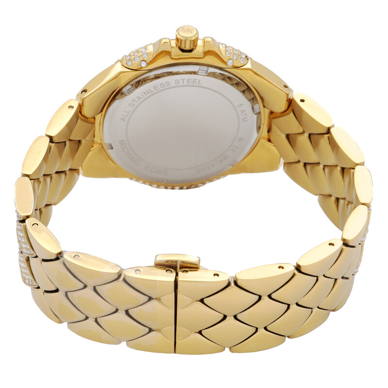 Michael Kors Camille Quartz Crystal White Dial Ladies Watch MK4800 ...