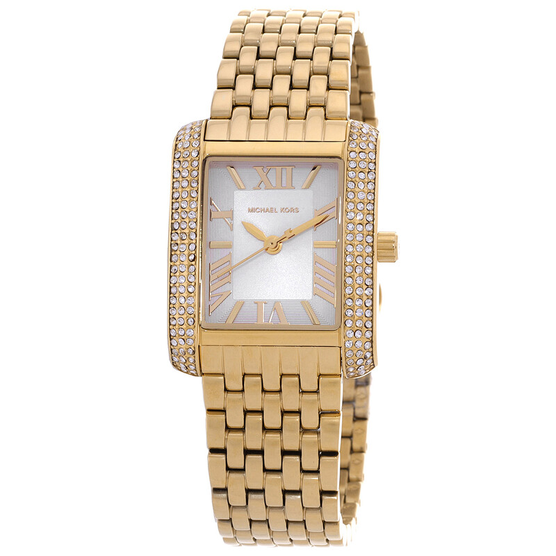 Michael Kors Emery Quartz Crystal White Dial Ladies Watch MK4826 ...
