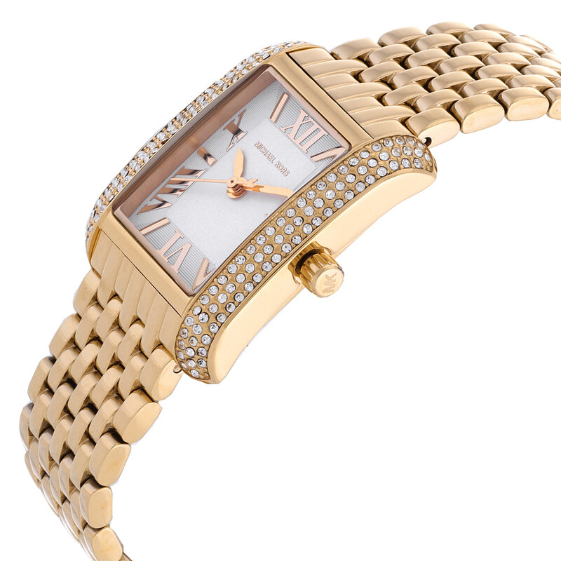Michael Kors Emery Quartz Crystal White Dial Ladies Watch MK4826 ...