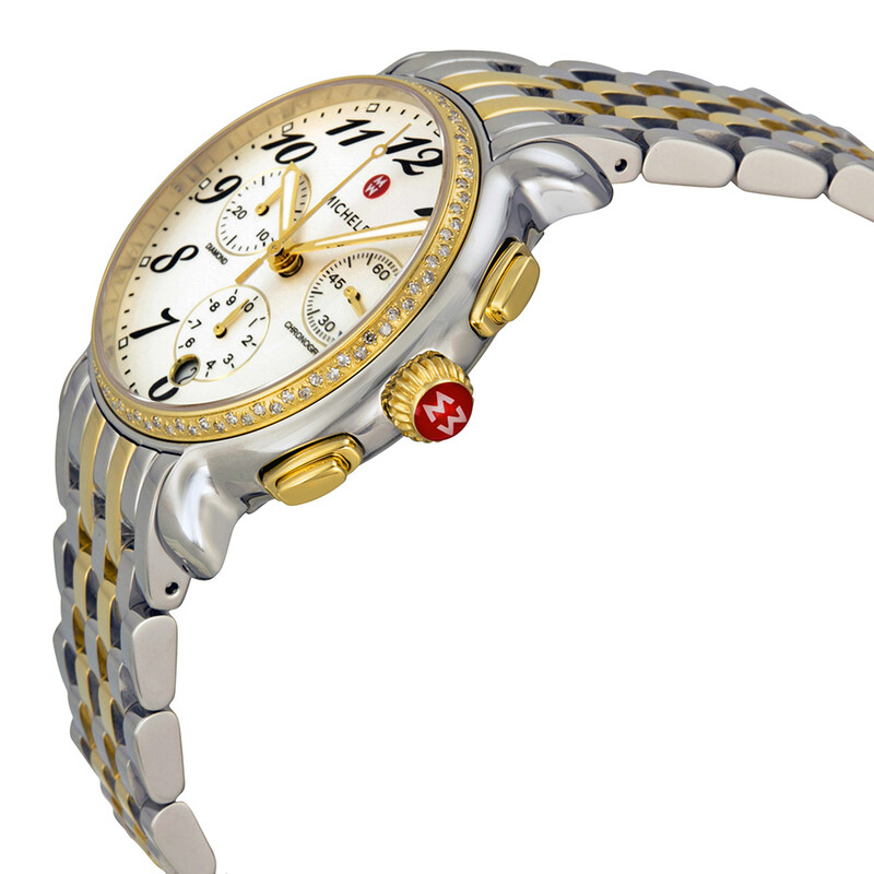 Michele Fluette Silver White Dial Two-tone Ladies Watch MWW24A000007 ...
