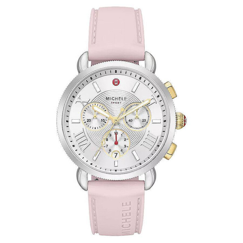 Michele Sport Sail Chronograph Quartz White Dial Ladies Watch ...