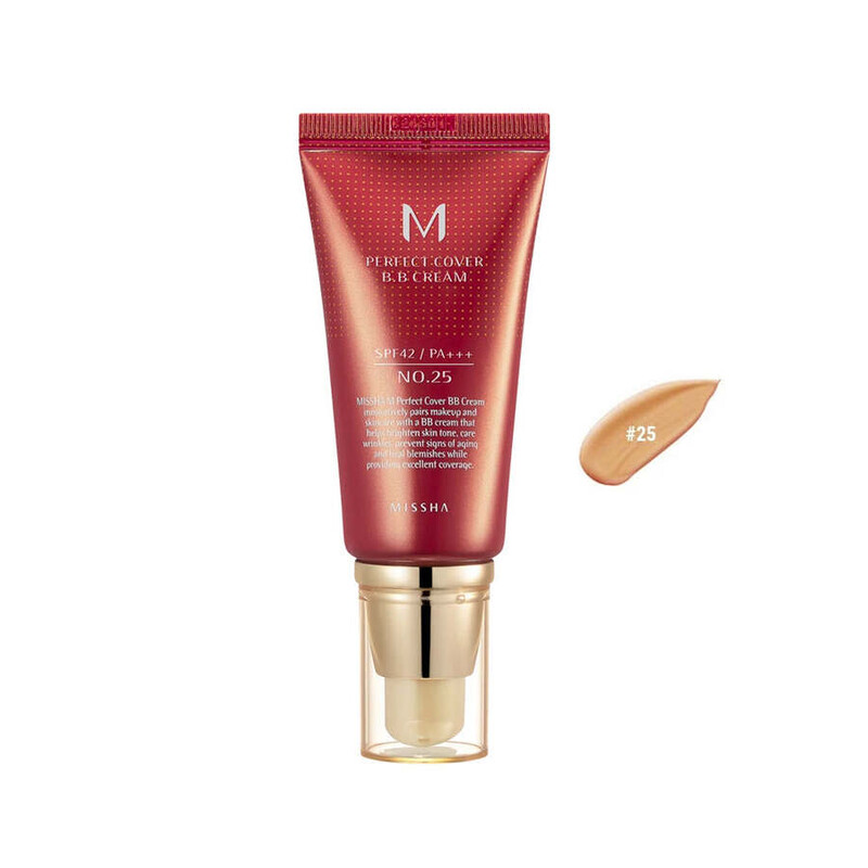 Missha Ladies M Perfect Cover BB Cream 1.69 oz Warm Beige #25 ...