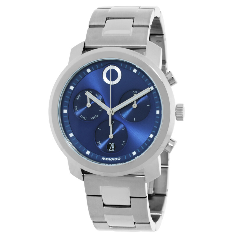 Movado Trend Propel Chronograph Quartz Blue Dial Men's Watch 3601350 ...