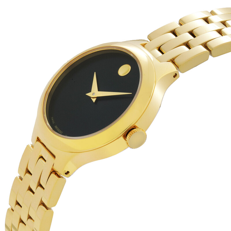Movado Veturi Quartz Black Dial Ladies Watch 0608046 - Watches, Veturi ...