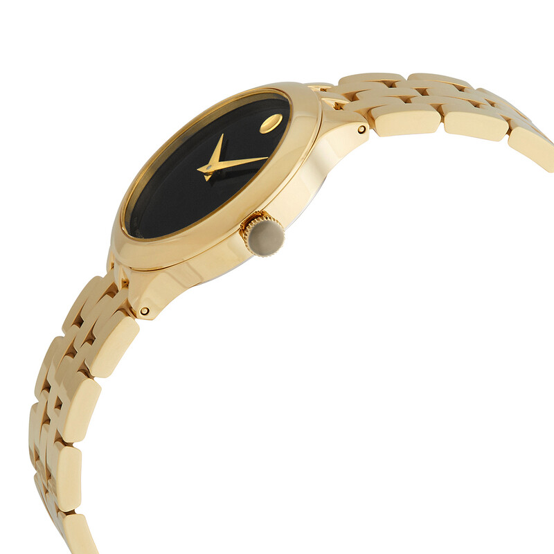 Movado Veturi Quartz Black Museum Dial Ladies Watch 0607420 - Watches ...