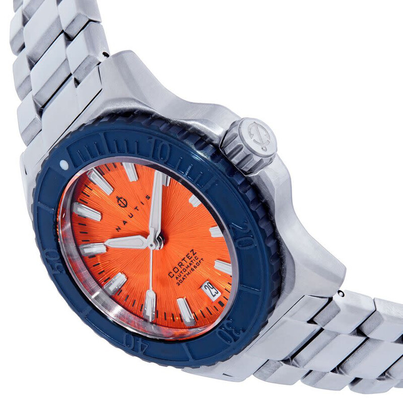Nautis Cortez Orange Dial Men's Watch NAUN102-5 840148810136 - Watches ...