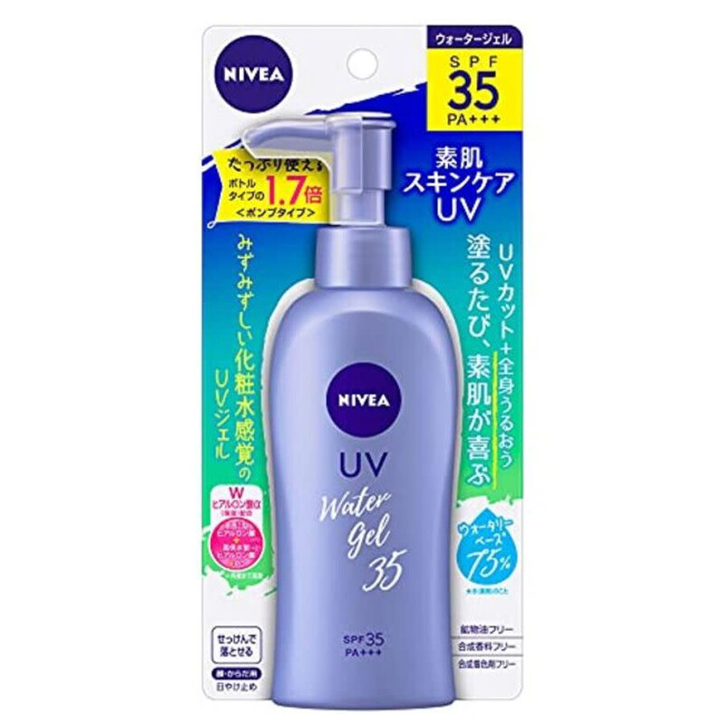 Kao NIVEA Unisex UV Water Gel Sunscreen SPF 35 PA+++ 4.94 oz ...