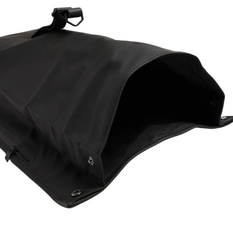 Rains Open Box - Rains Black Waterproof Rolltop Rucksack 13320-BLACK ...