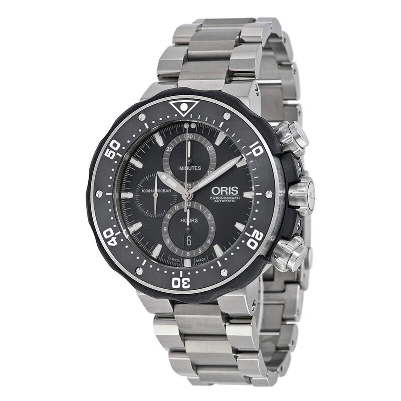 Oris ProDiver Chronograph Automatic Black Dial Men's Watch 01 774 7683 ...