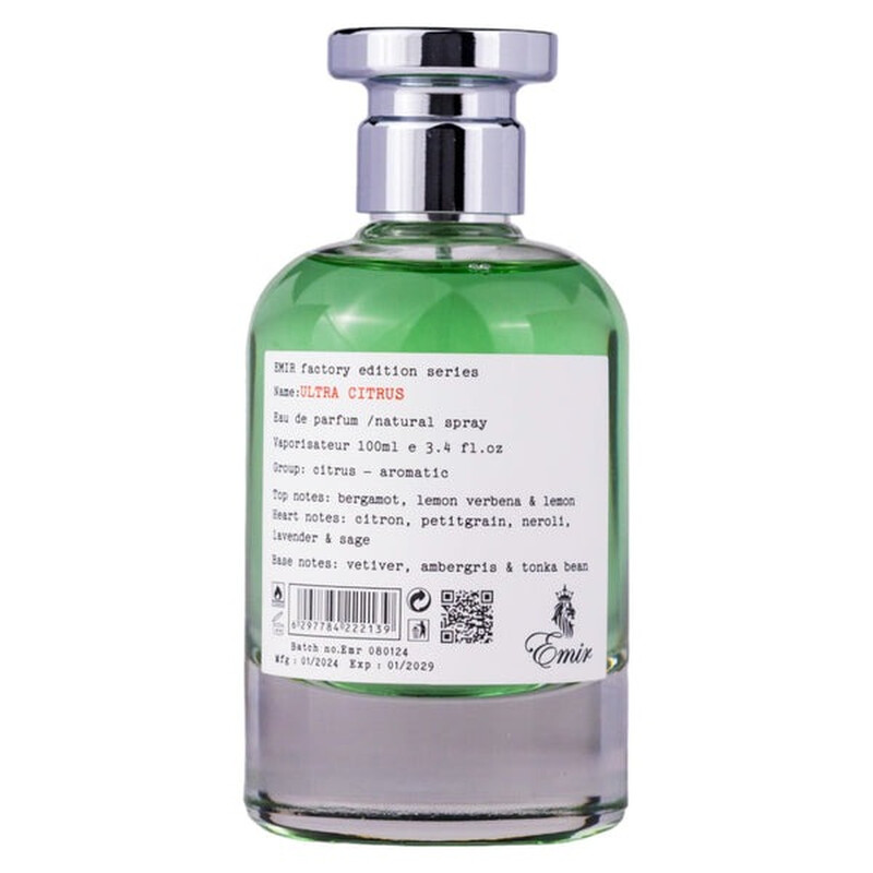 Paris Corner Unisex Emir Factory Edition Ultra Citrus EDP Spray 3.4 oz ...
