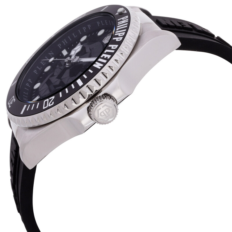 Philipp Plein The Skull Diver Quartz Black Dial Men's Watch PWOAA0122 ...
