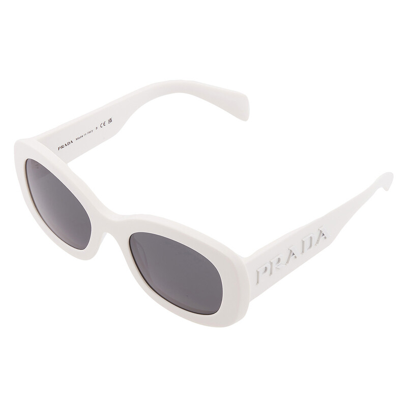 Prada Dark Grey Oval Ladies Sunglasses PR A13S 1425S0 54 8056262000779 ...