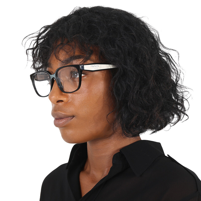 Prada Demo Rectangular Ladies Eyeglasses PR 17ZVF 1AB1O1 55 ...