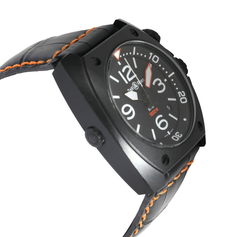 Bell And Ross Pre-owned Bell and Ross Marine Automatic Black Dial Men's ...