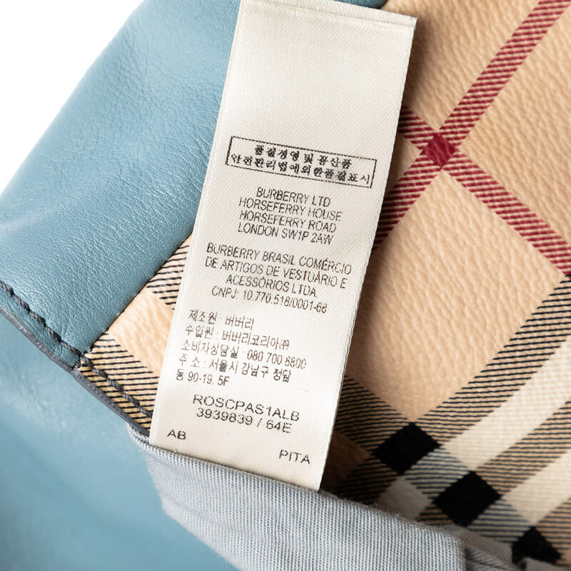 Burberry Pre-owned Burberry Haymarket Check Coated Canvas Leah ...