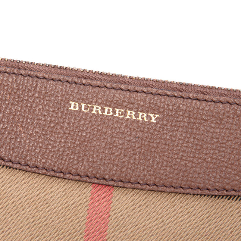 Burberry Pre-owned Burberry House Check Canvas Derby Peyton Crossbody ...