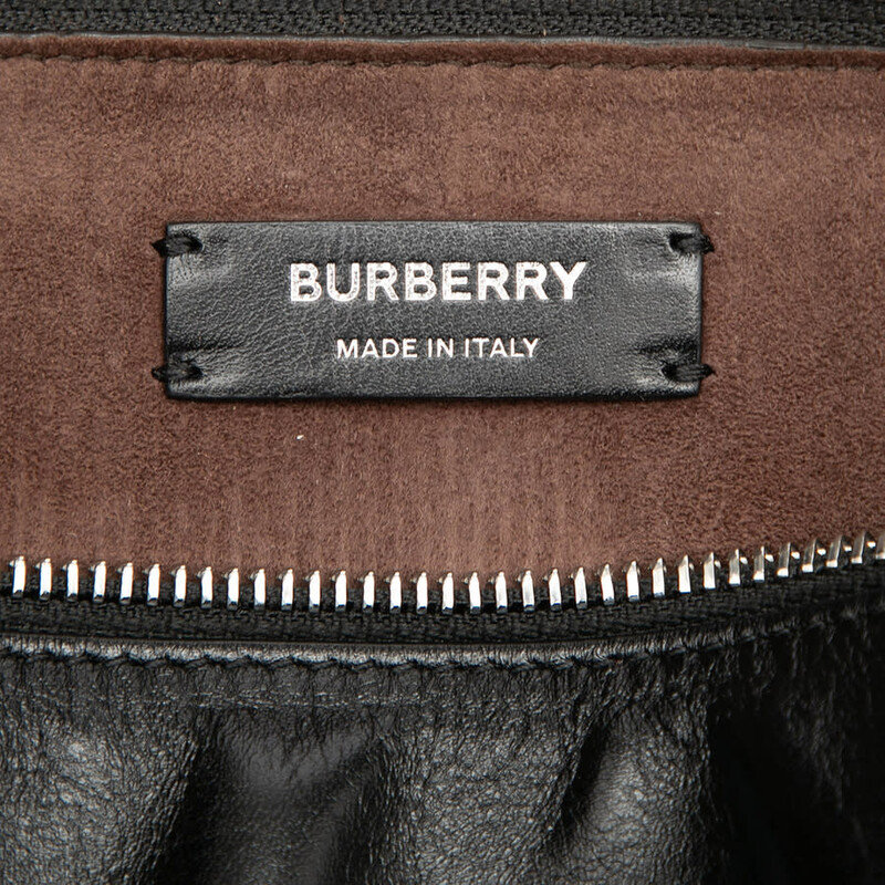 Burberry Pre-owned Burberry Leather Rhombi Shoulder Bag ...
