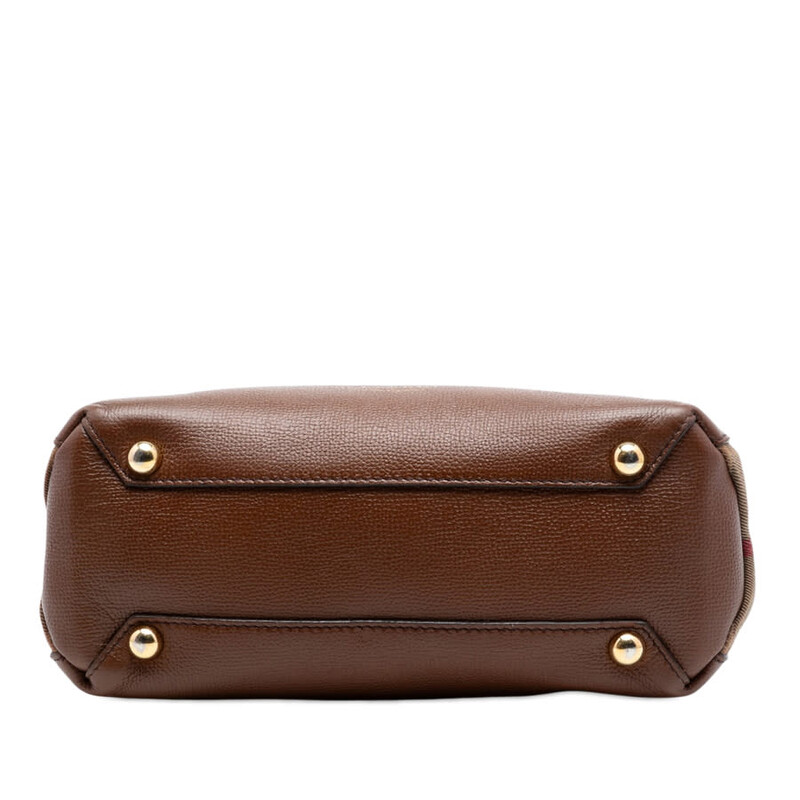 Burberry Pre-owned Burberry Small Grainy Calfskin and House Check ...