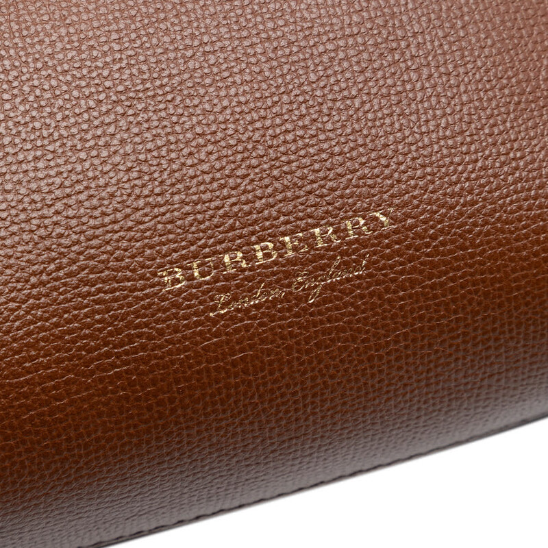 Burberry Pre-owned Burberry Small Grainy Calfskin and House Check ...